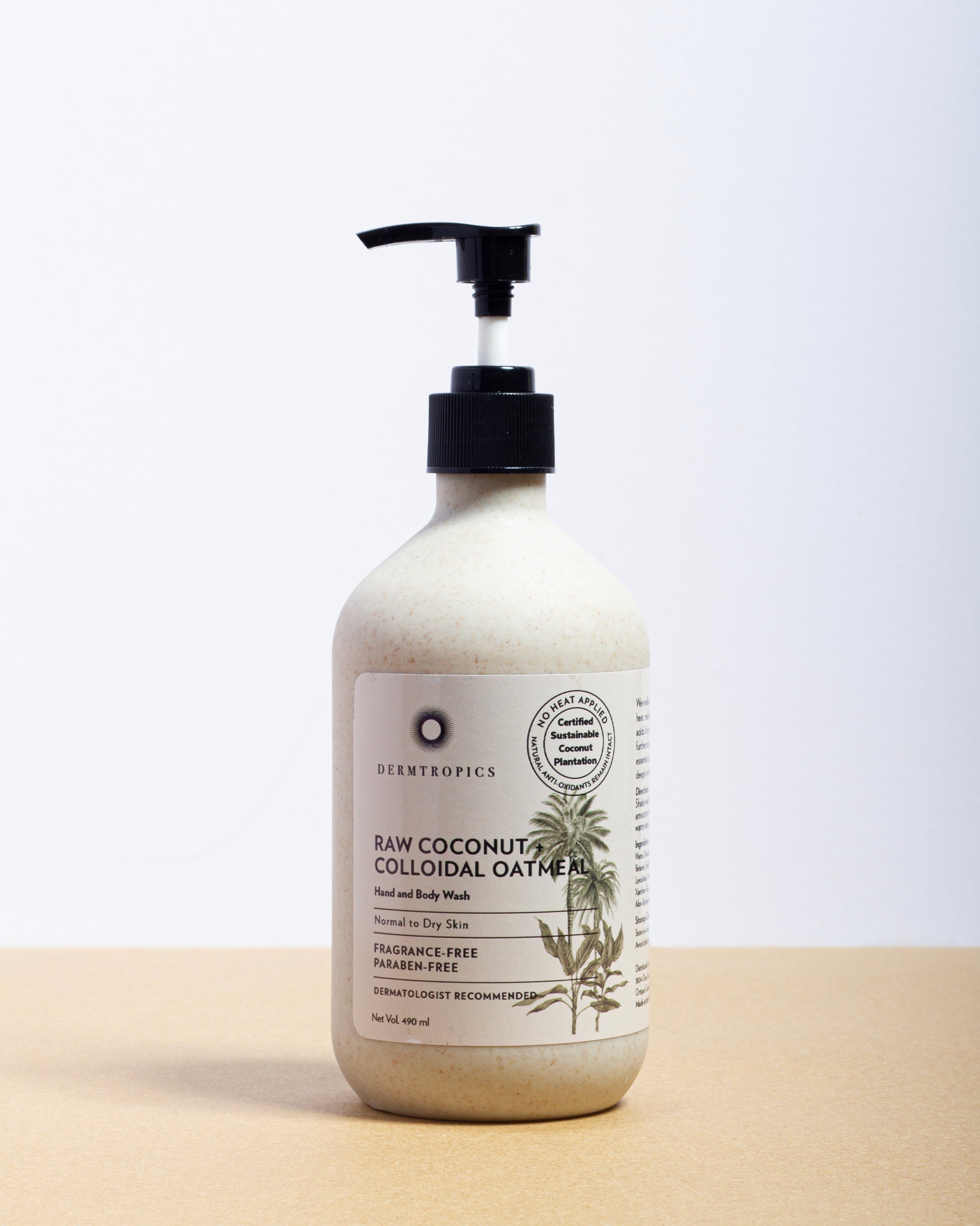Raw Coconut + Colloidal Oatmeal Hand and Body Wash – Dermtropics
