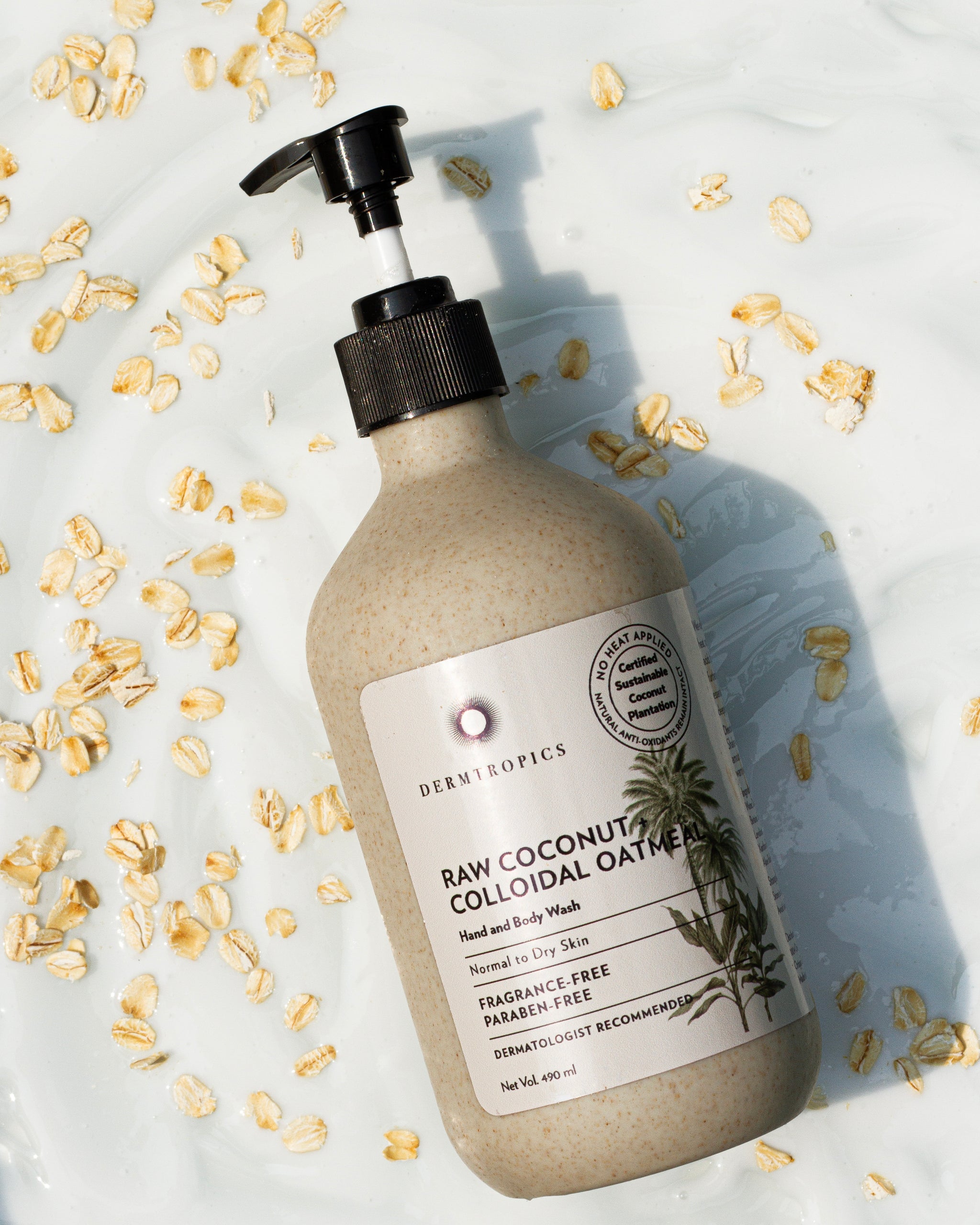 Raw Coconut + Colloidal Oatmeal Hand and Body Wash – Dermtropics